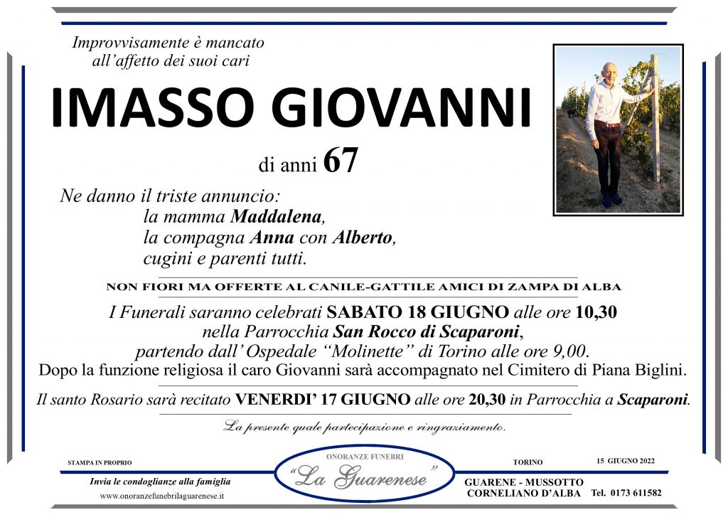 IMASSO GIOVANNI – La Guarenese