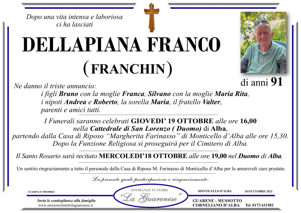 DELLAPIANA FRANCO – La Guarenese